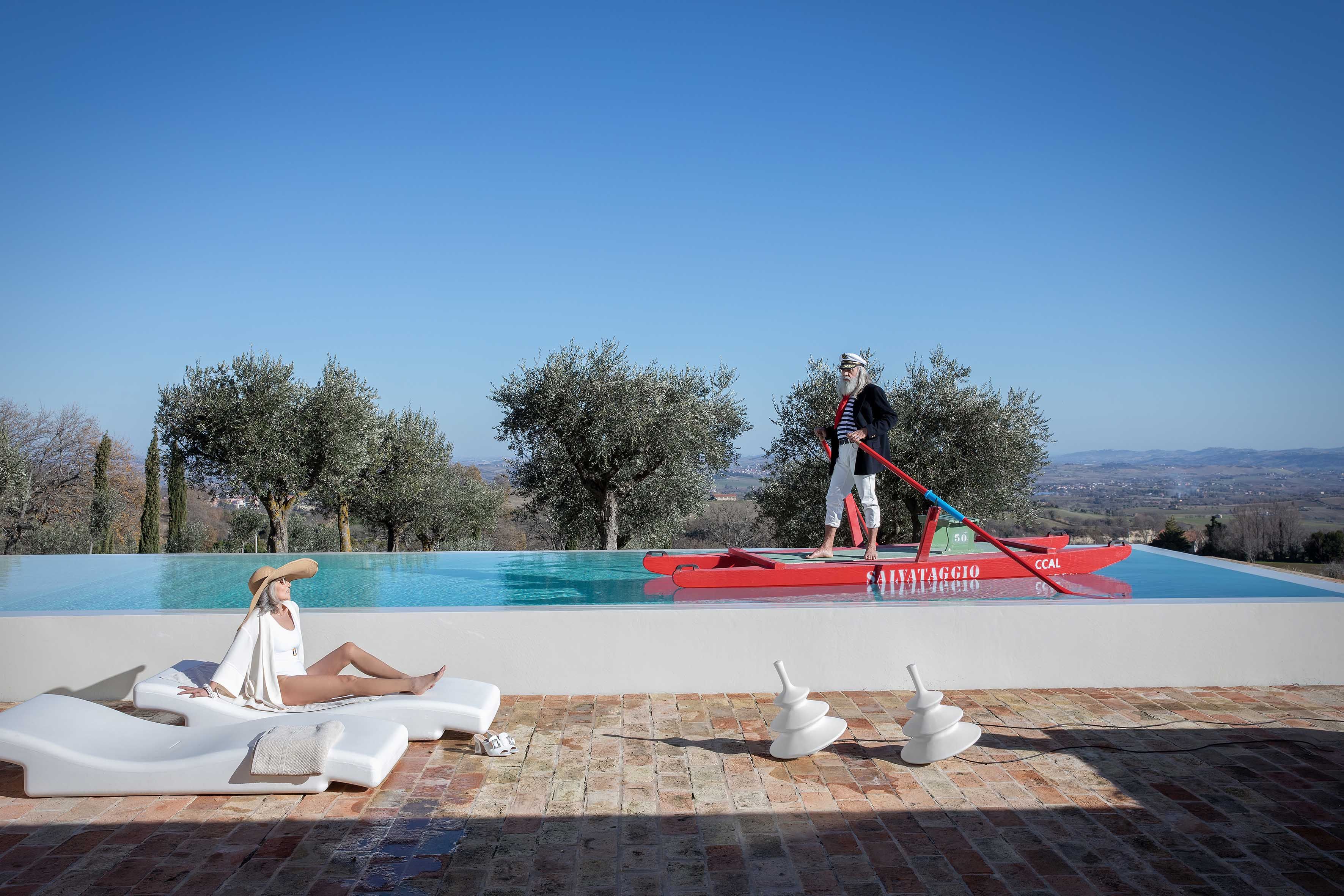 Resin floor lamp PIRLA Pirla Collection By Karman design Bizzarri ...