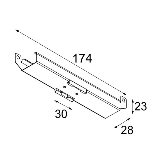Bracket for climate control ceilings illumination PISTA BRACKET Pista ...