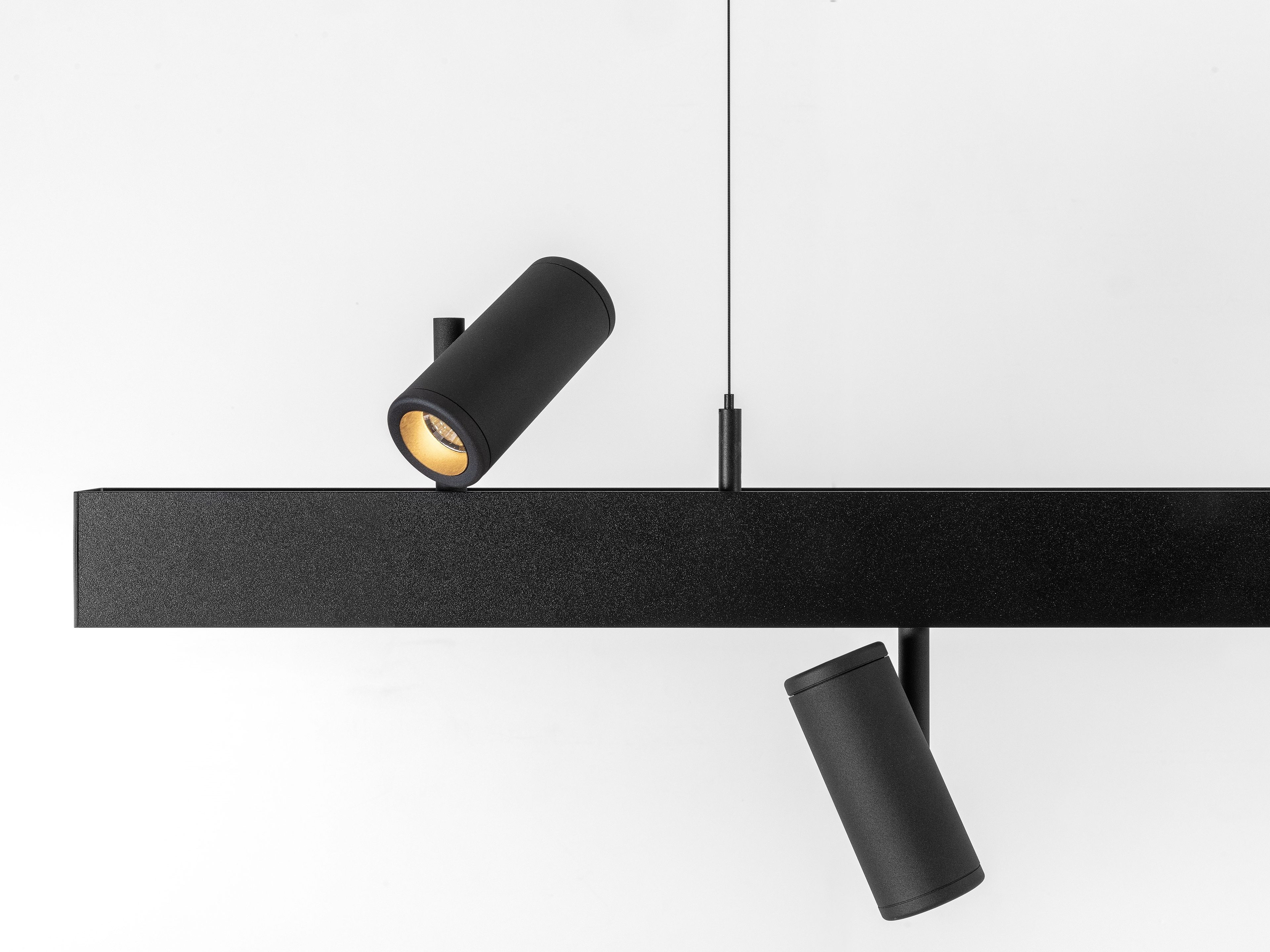 LED direct-indirect light pendant lamp PISTA SUSPENSION UP/DOWN By ...