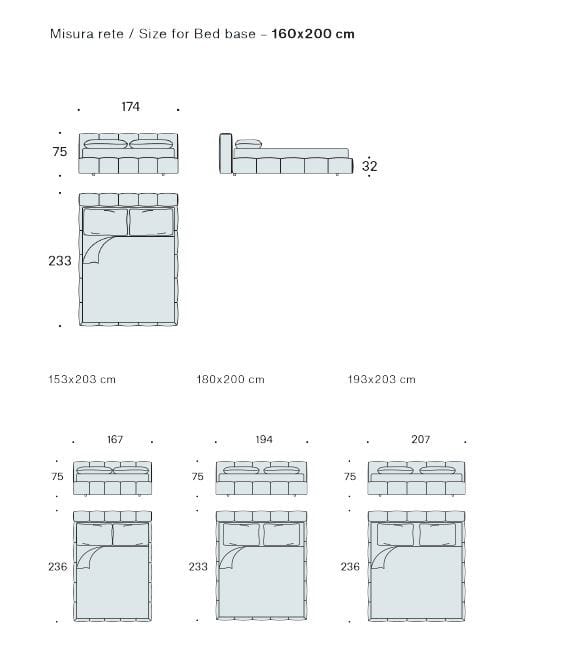 PIXEL BOX Bed By Saba Italia | design Sergio Bicego
