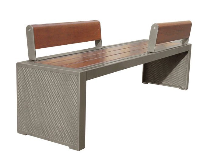 PIXEL | Bench with back Pixel Collection By GHM-ECLATEC design Stoa ...