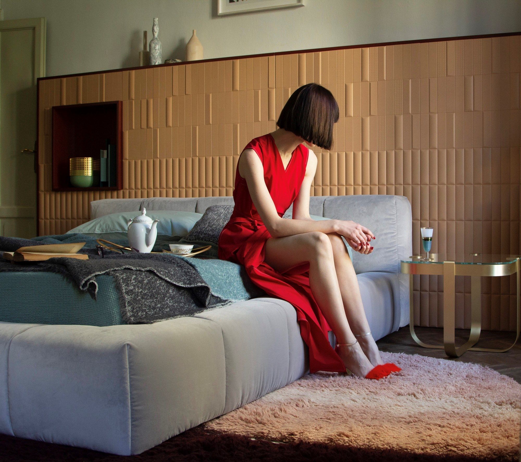 PIXEL BOX LARGE Bed By Saba Italia | design Sergio Bicego