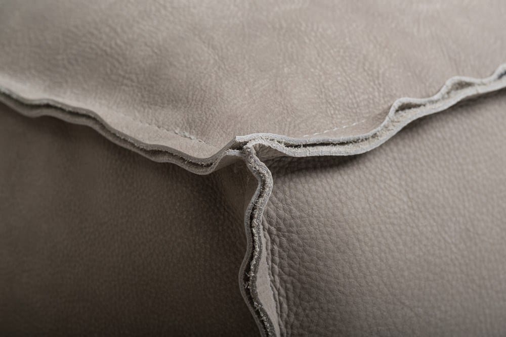 Sectional 3 seater leather sofa PLACIDO DAY-BED By Mantellassi 1926