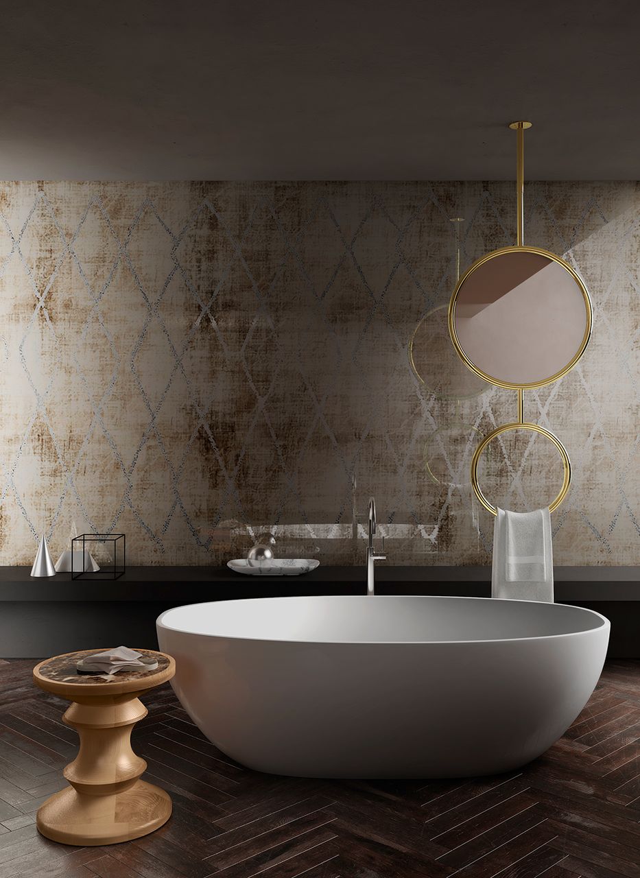 PLANET 0 Hanging round metal mirror By EXENZA | design Roberto Cicarelli