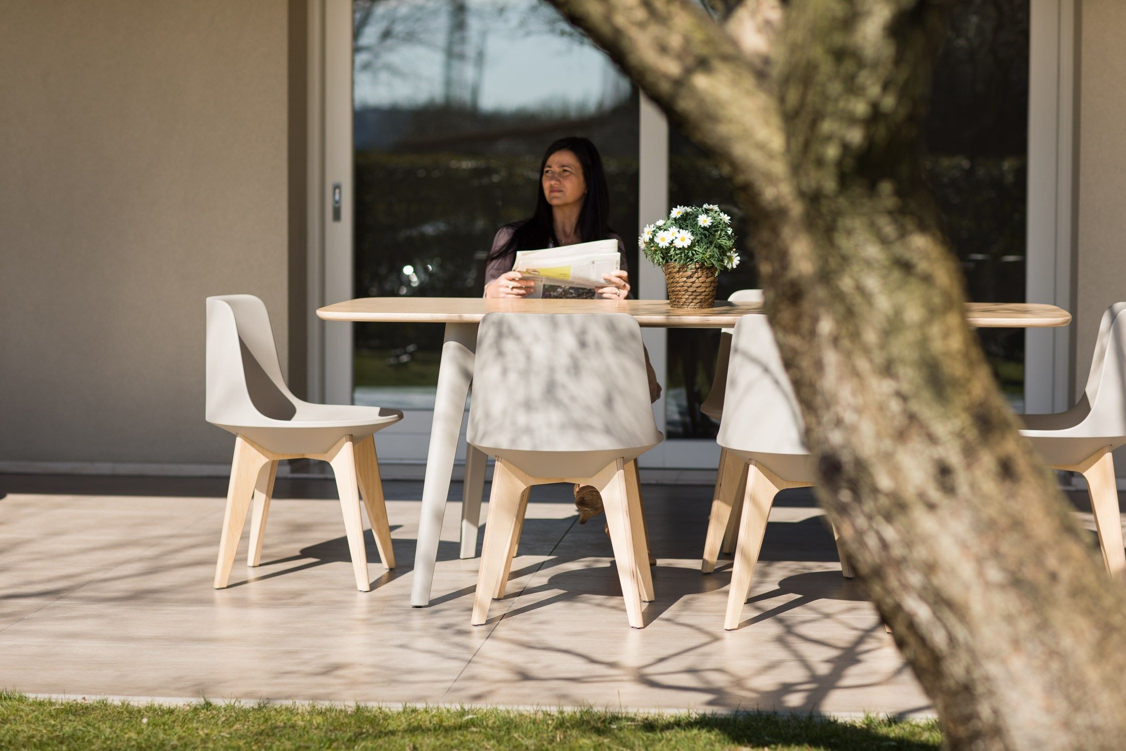 Polyethylene chair PLANET CHAIR By Plust design Cédric Ragot