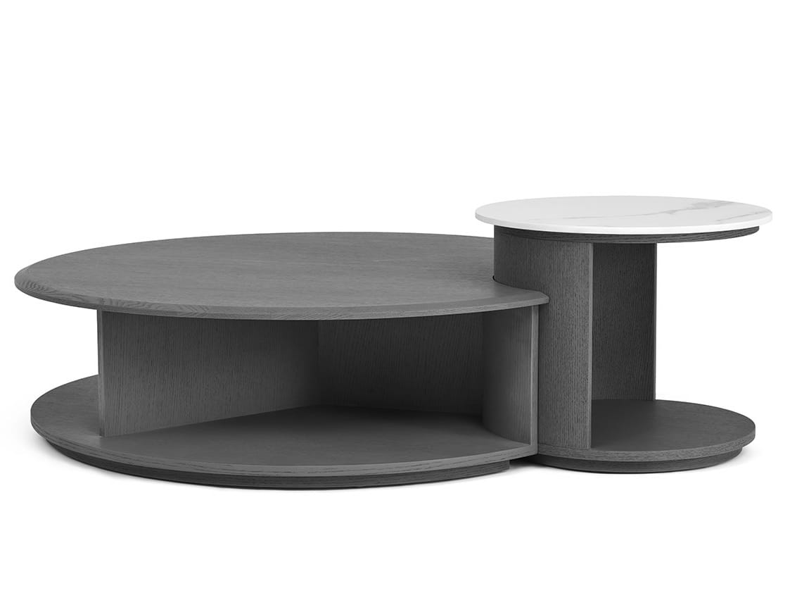 PLANET Wooden central coffee table By HC28 maison | design Ximi Li