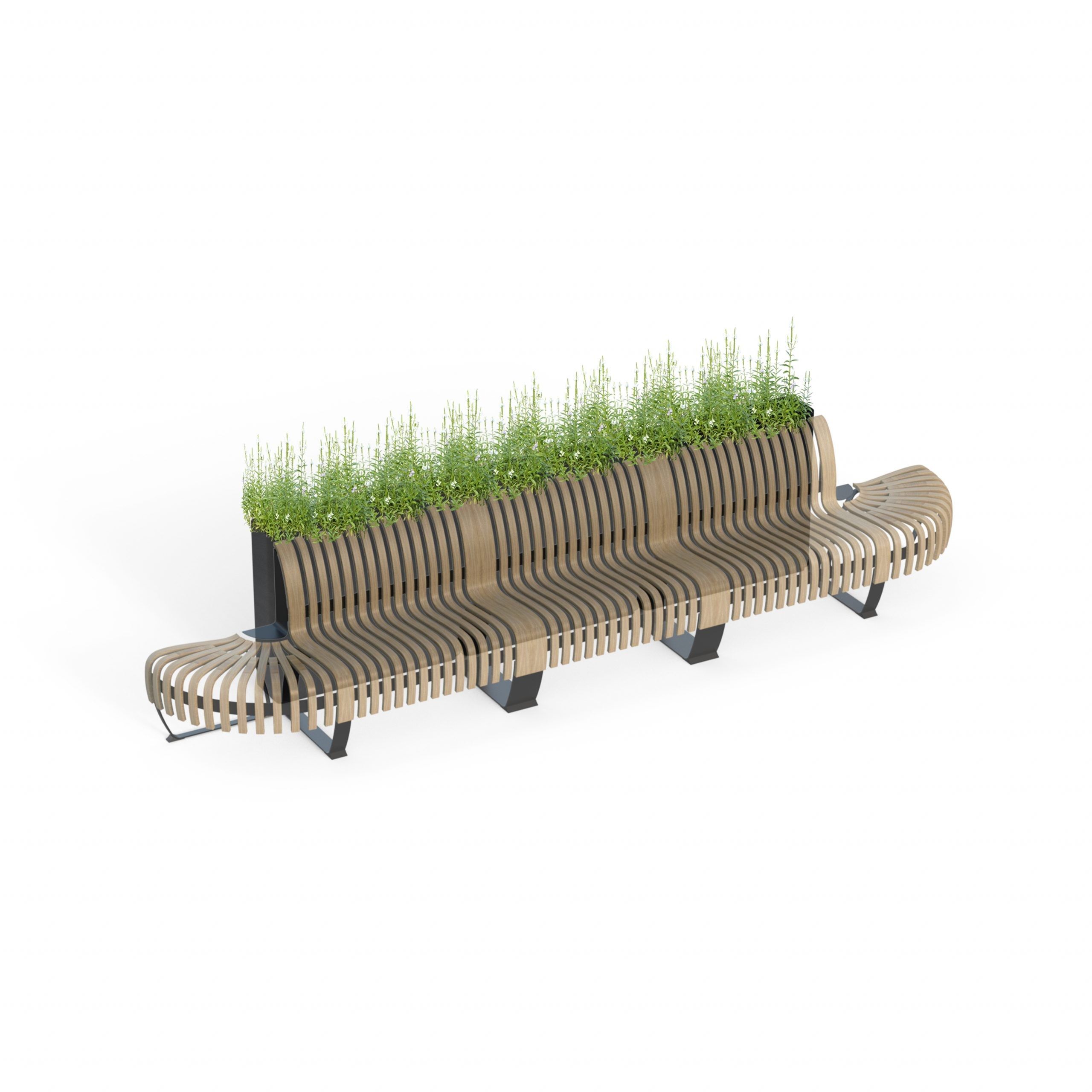 PLANTER DIVIDER Metal planter divider By Green Furniture Concept ...