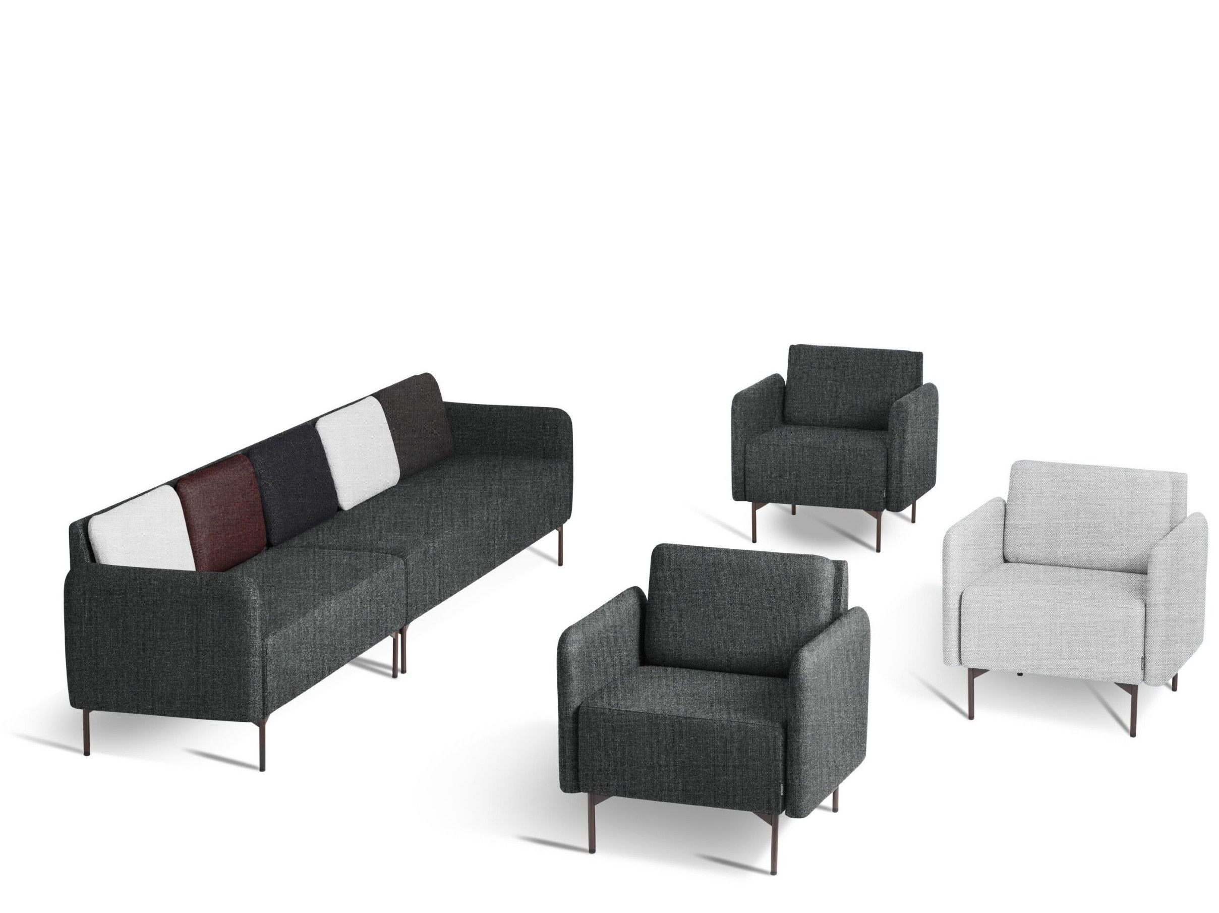 PLAYBACK 3 seater fabric sofa By Offecct | design Claesson Koivisto Rune