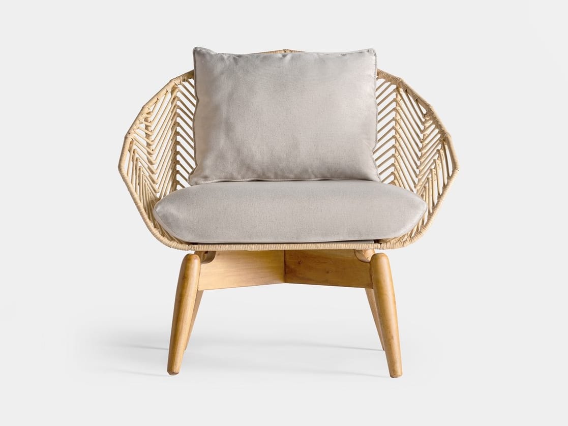 PLISSÉ RATTAN | Easy chair By Vical Home design JM FERRERO