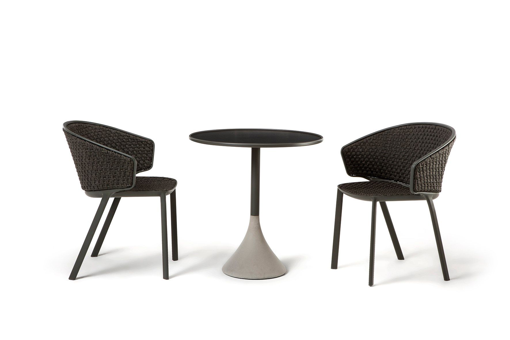 PLUVIA ROPE Rope garden chair with armrests By Ethimo | design Luca ...