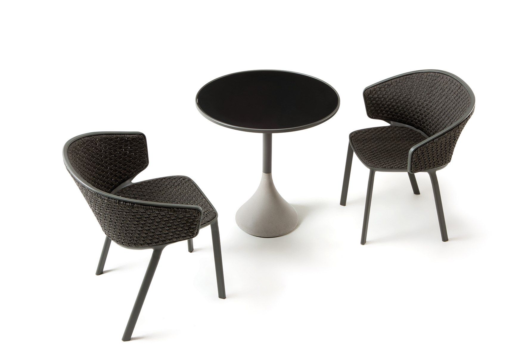 PLUVIA ROPE Rope garden chair with armrests By Ethimo | design Luca ...