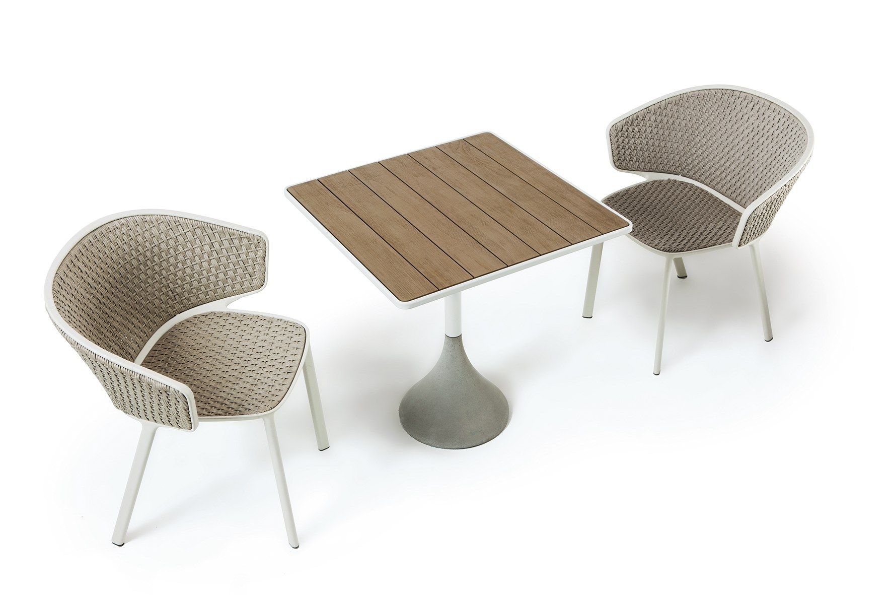 PLUVIA ROPE Rope garden chair with armrests By Ethimo | design Luca ...