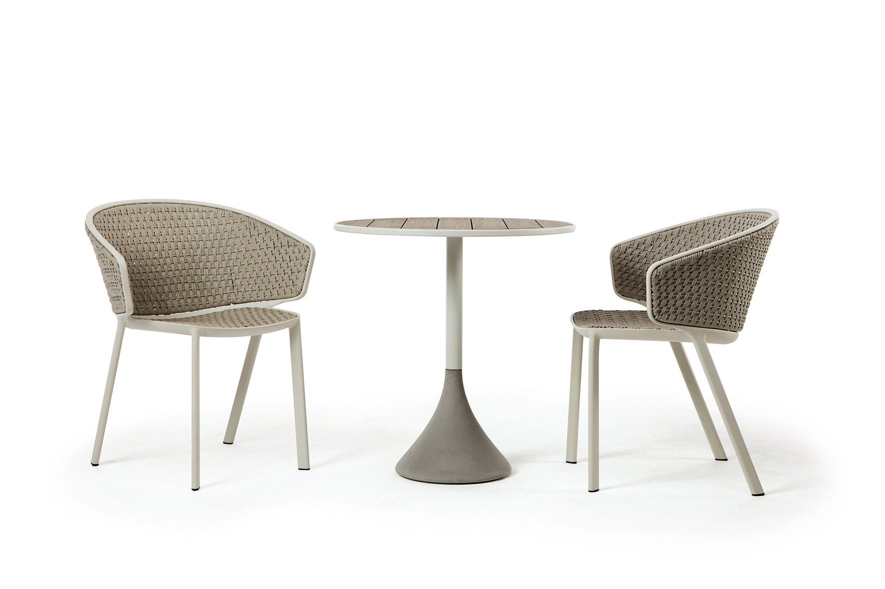 PLUVIA ROPE Rope garden chair with armrests By Ethimo | design Luca ...