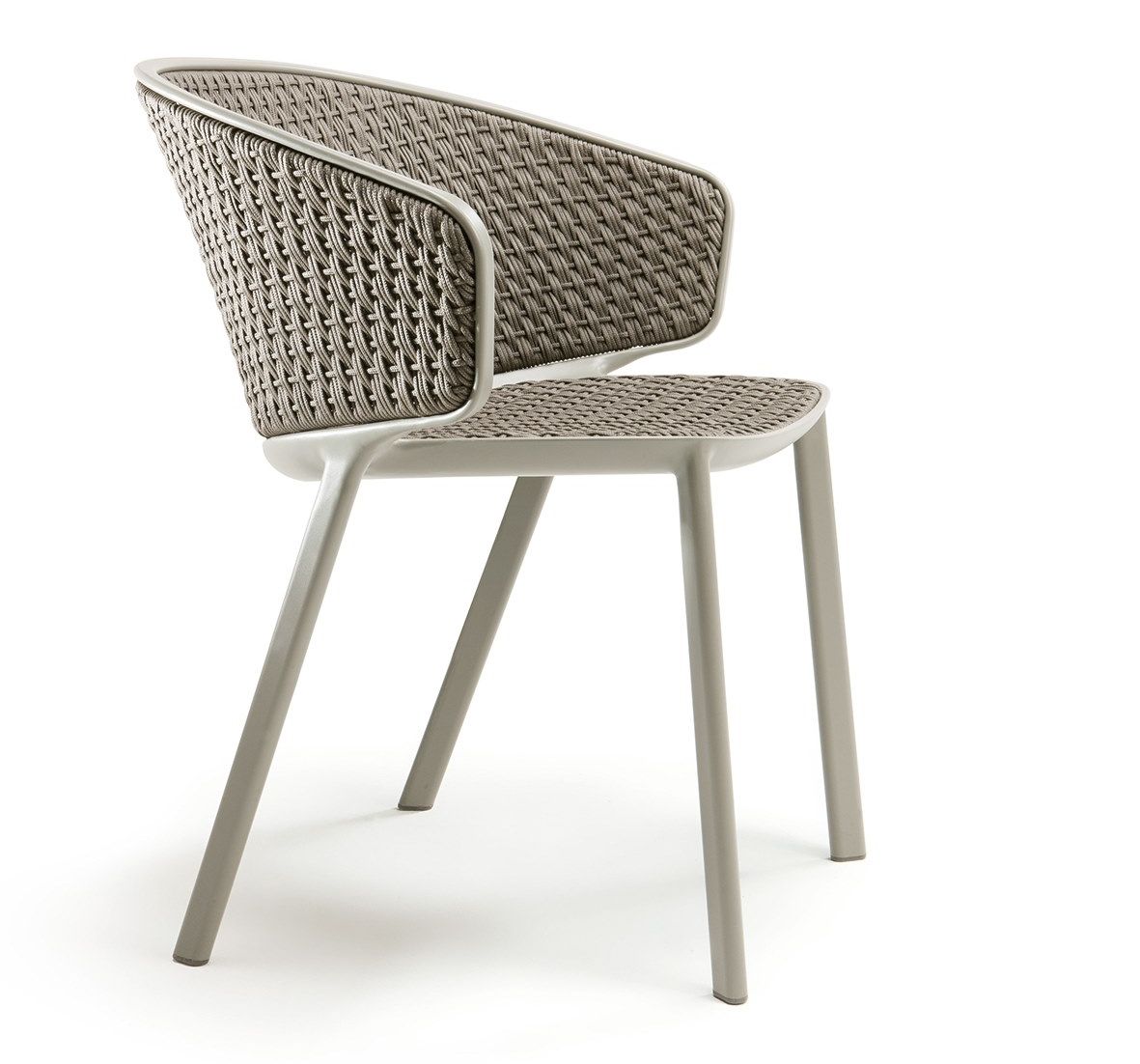 PLUVIA ROPE Rope garden chair with armrests By Ethimo | design Luca ...