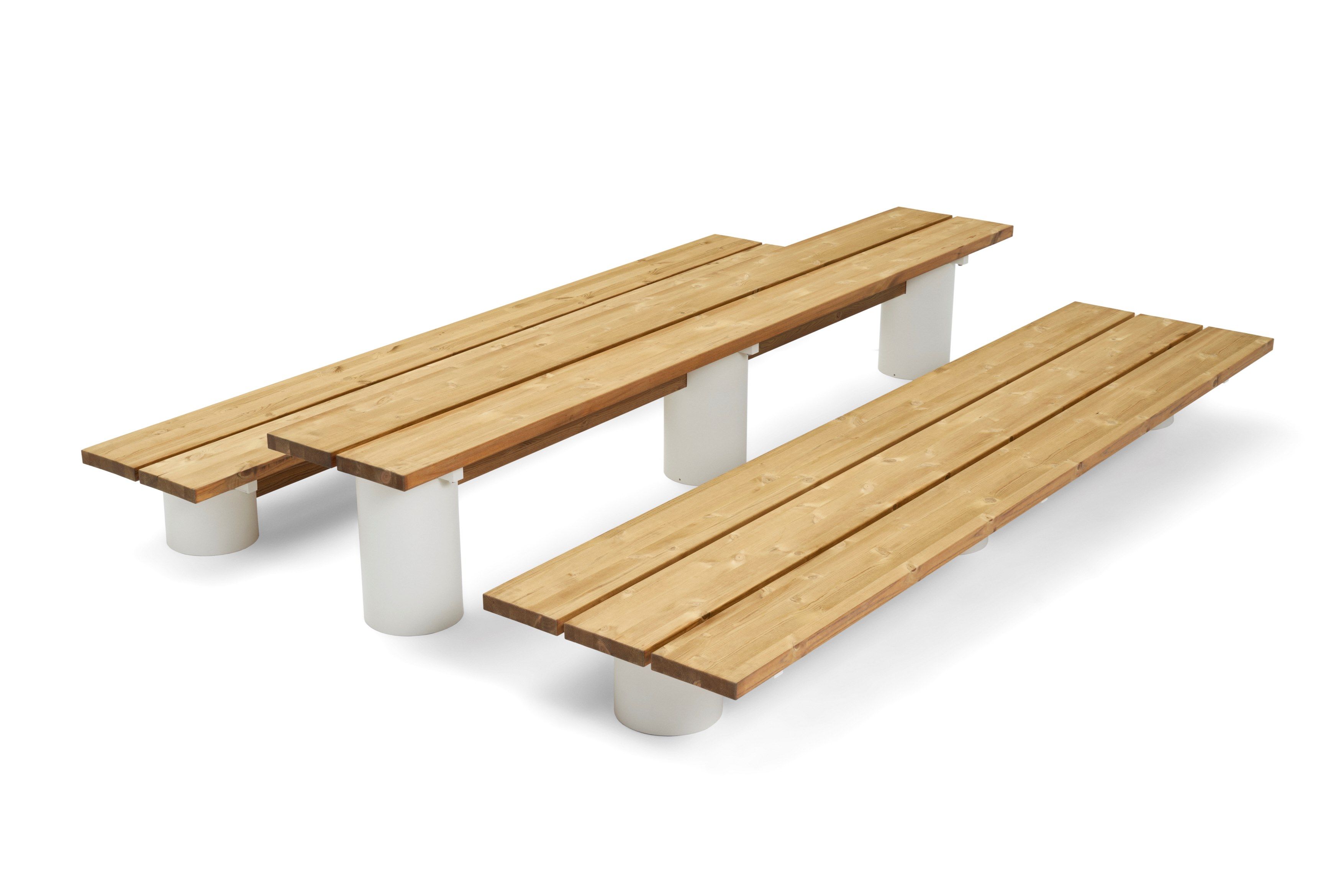 PLINTH Backless steel and wood bench By VESTRE | design NOTE Design Studio