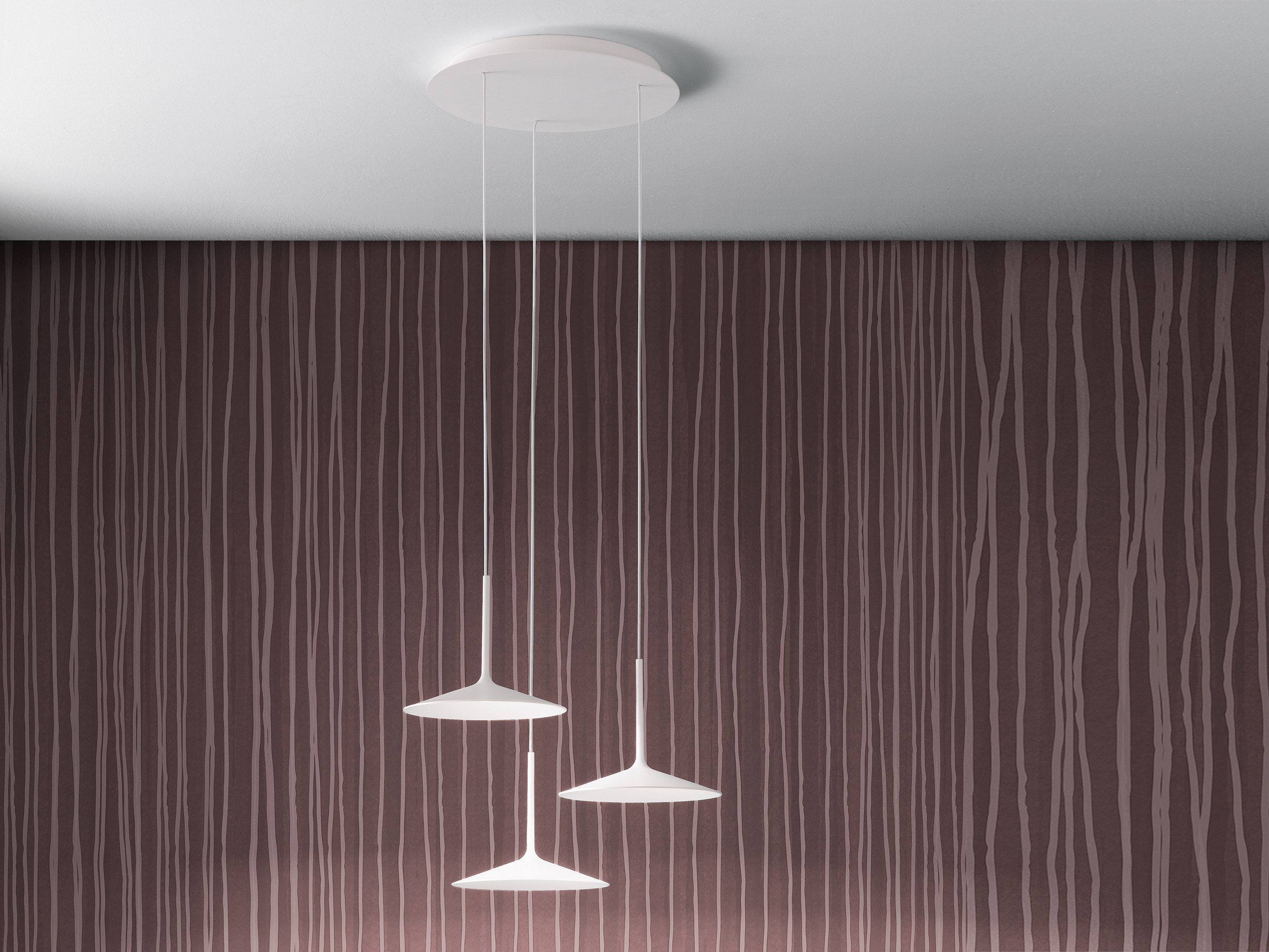 LED steel pendant lamp POE_P3 Poe Collection By Linea Light Group