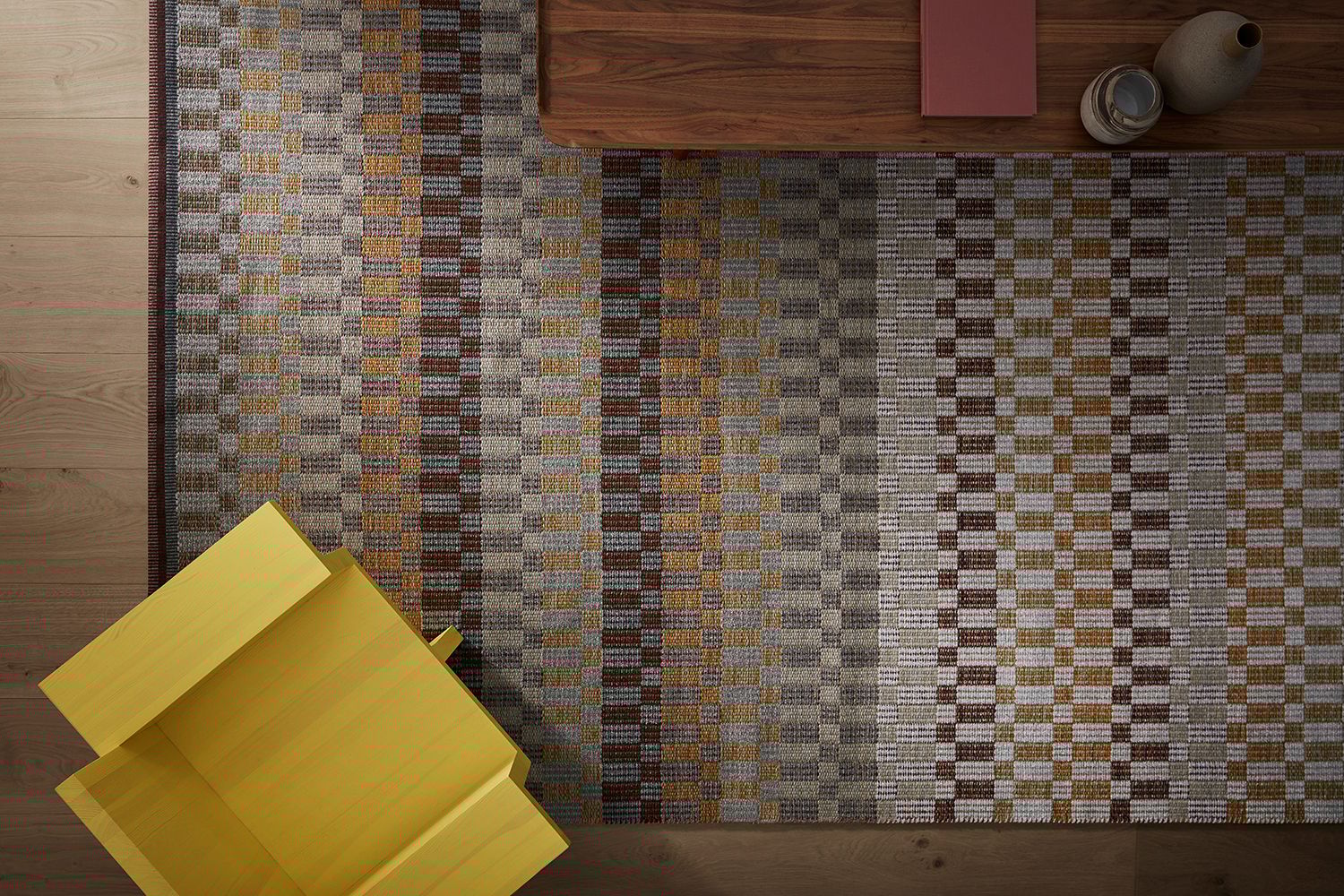 Rectangular rug with geometric shapes POETRY By Kasthall design Maja ...