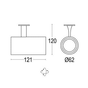 POINT EVO LED round aluminium spotlight By Ghidini Lighting