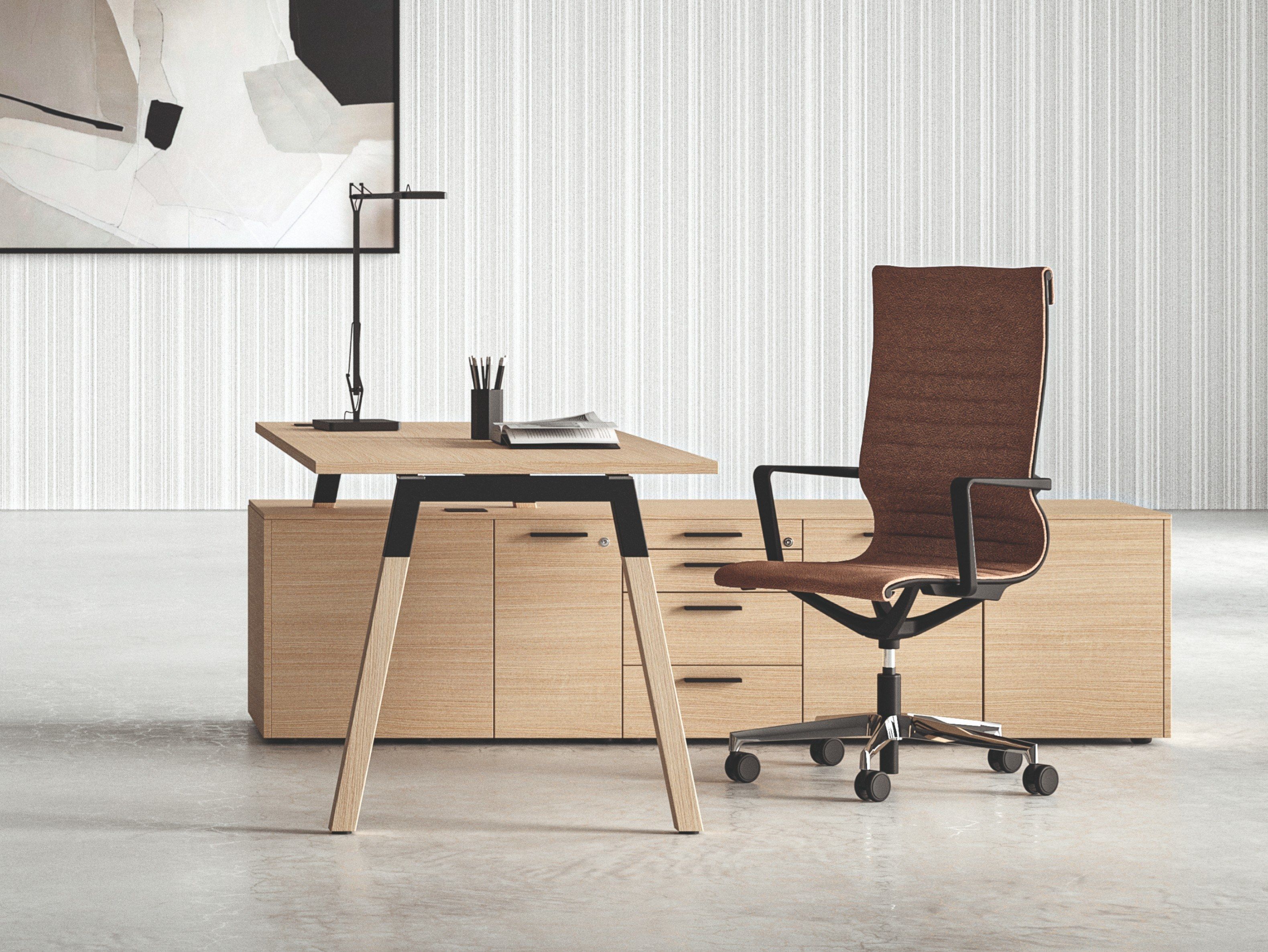 POLARE Workstation desk with shelves By Bralco | design Monica ...