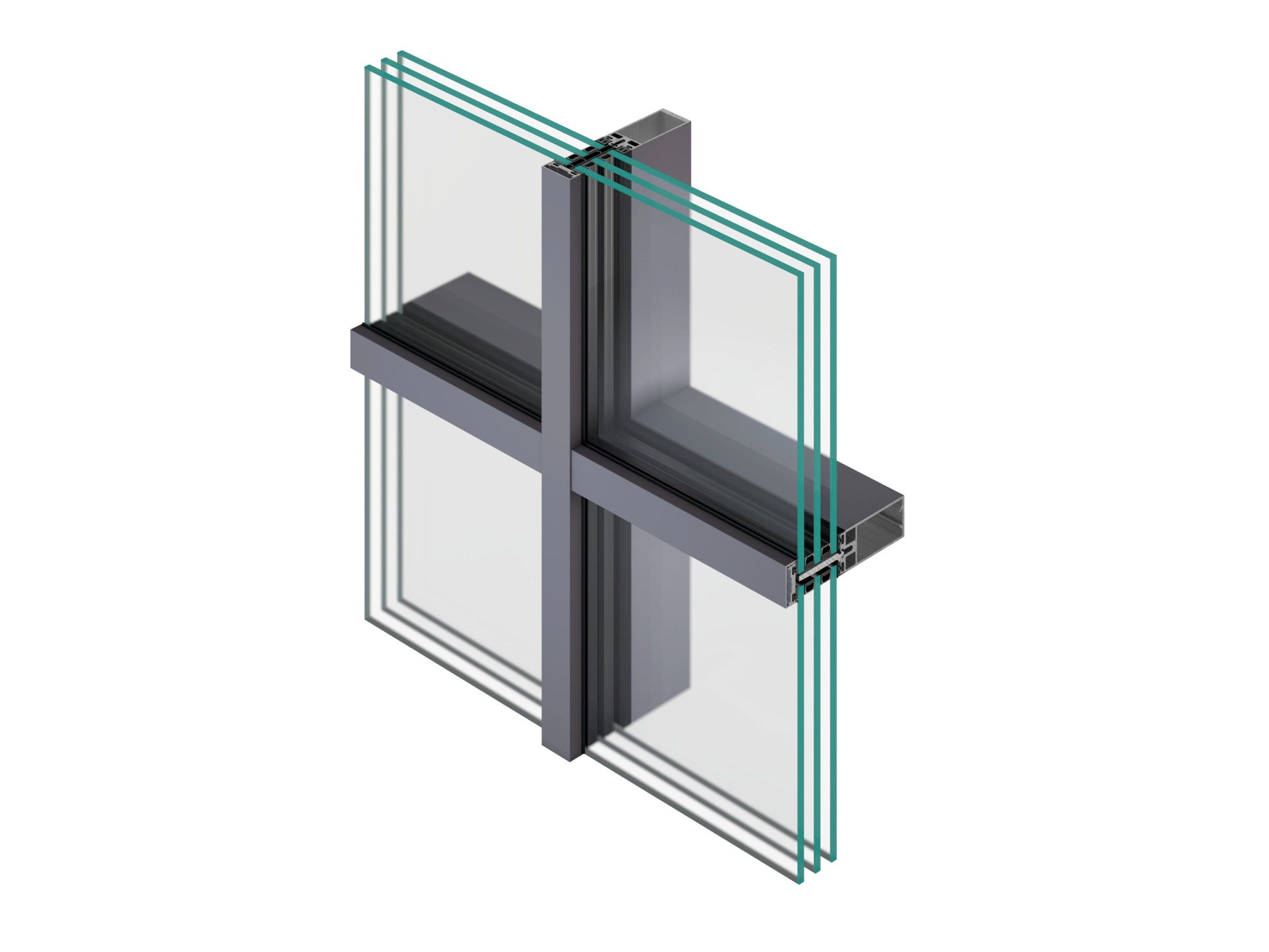 POLIEDRA SKY 35 LUX Glass and aluminium Continuous facade system By ...