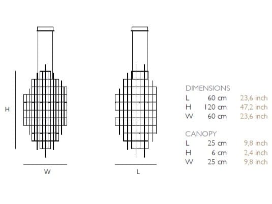 POLLUX Pendant lamp By Quasar