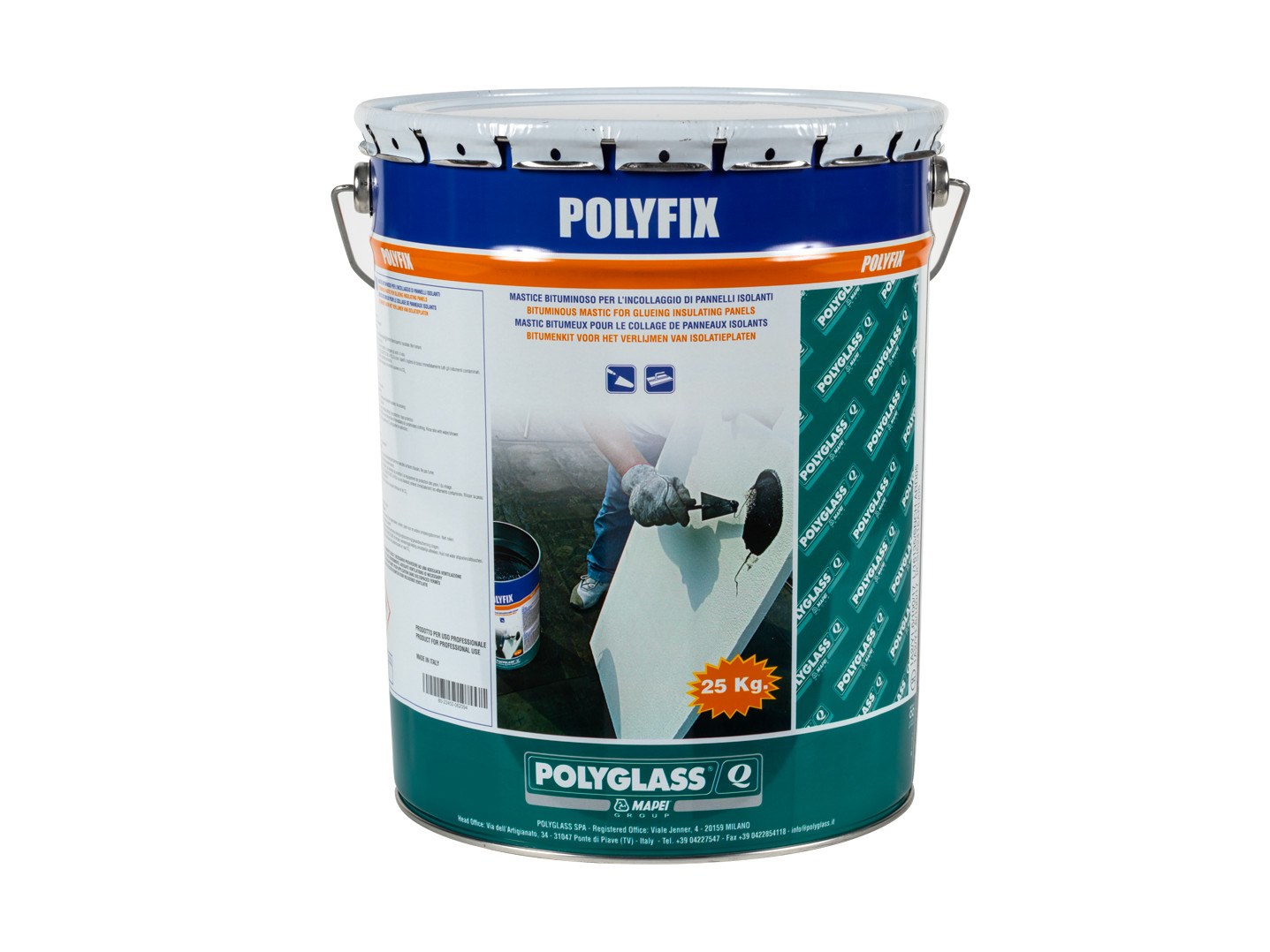Adesivo bituminoso e butilico POLYFIX - POLYGLASS - Edilportale