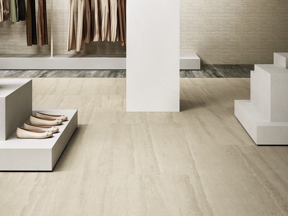 PORTRAITS FARO Stone effect porcelain stoneware tiles By Ceramiche Caesar