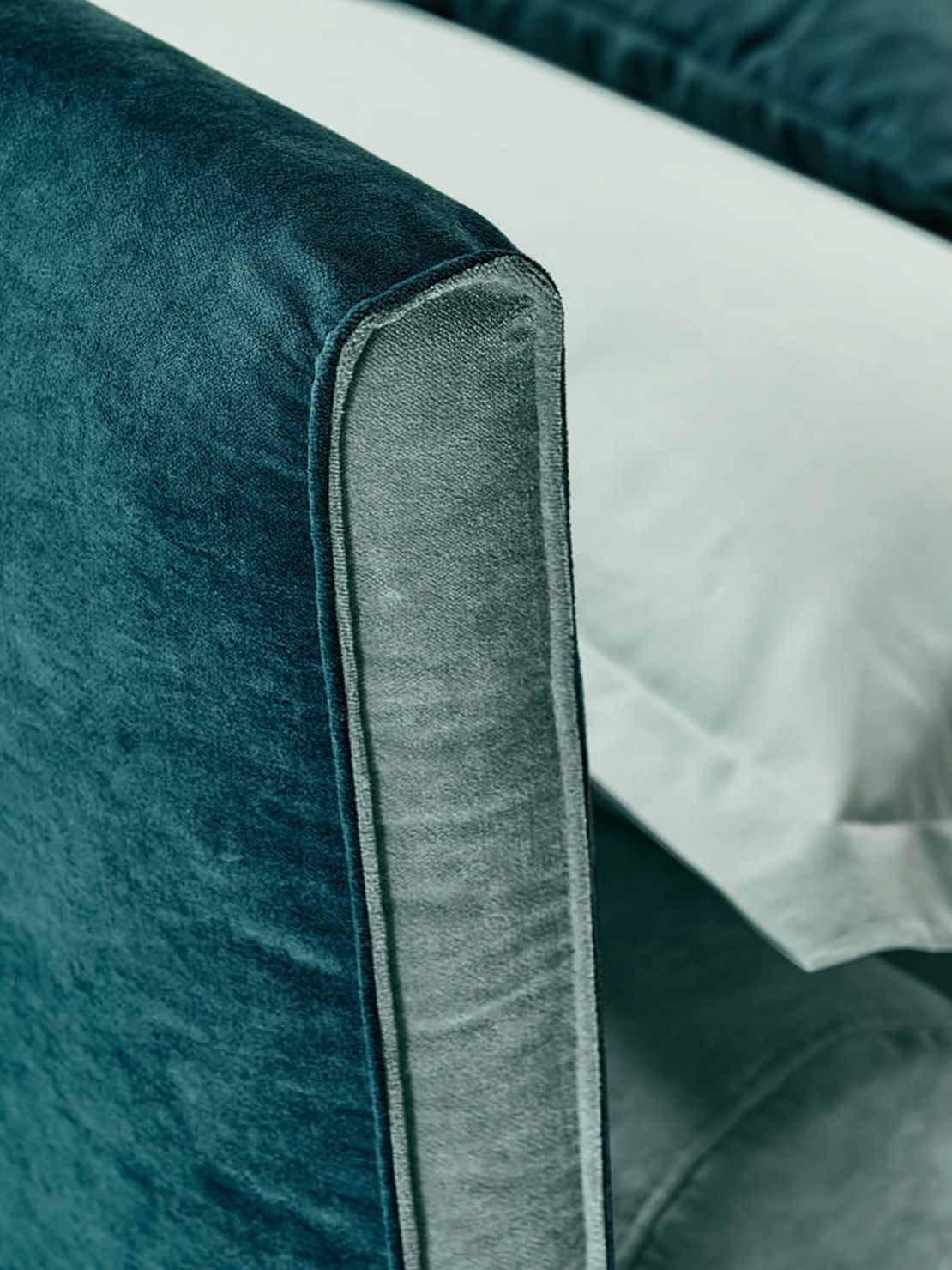 POSEIDONE SOFT | Single bed Single bed with upholstered headboard By ...