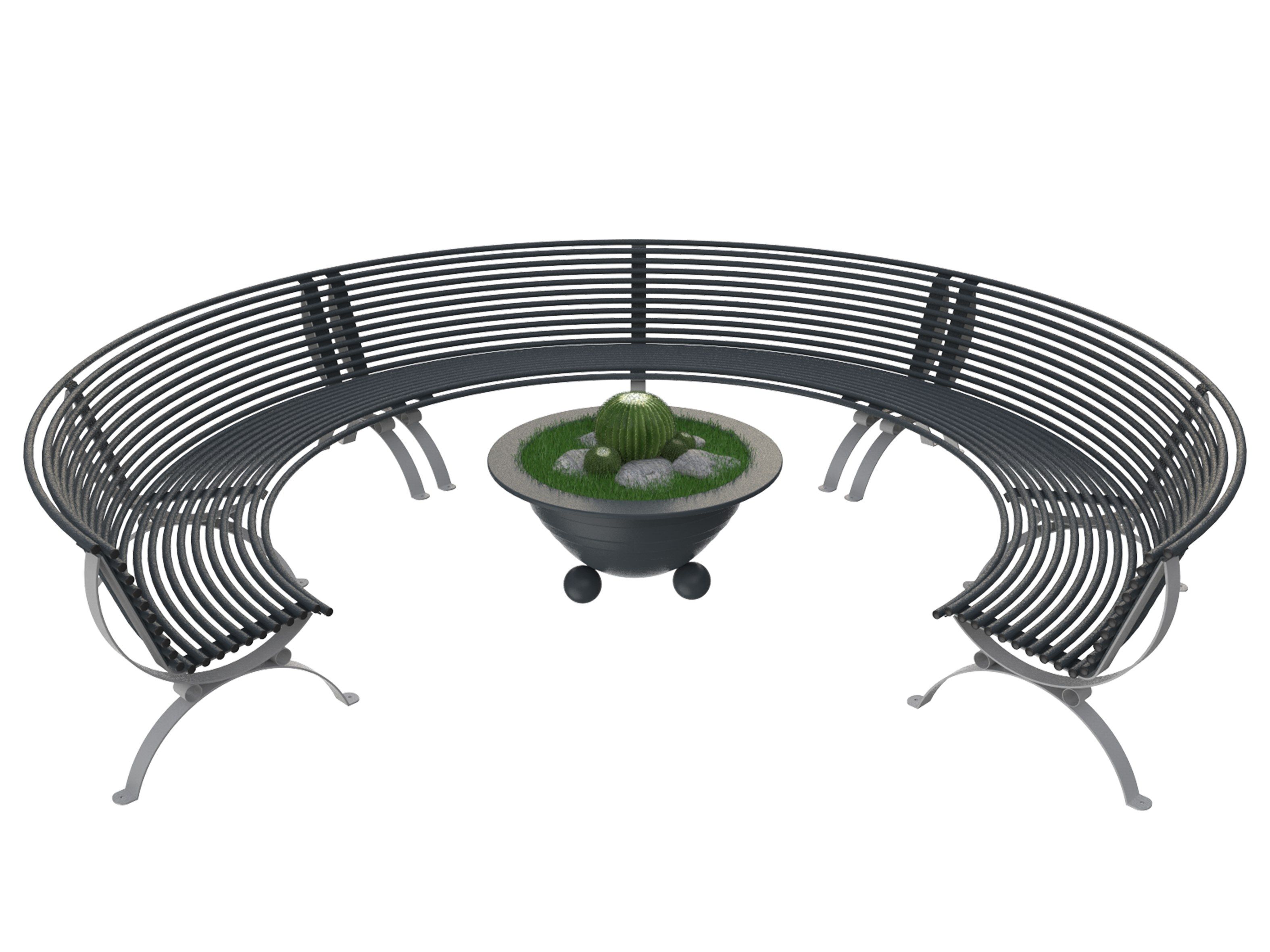 POSITANO | Curved Bench By Lazzari