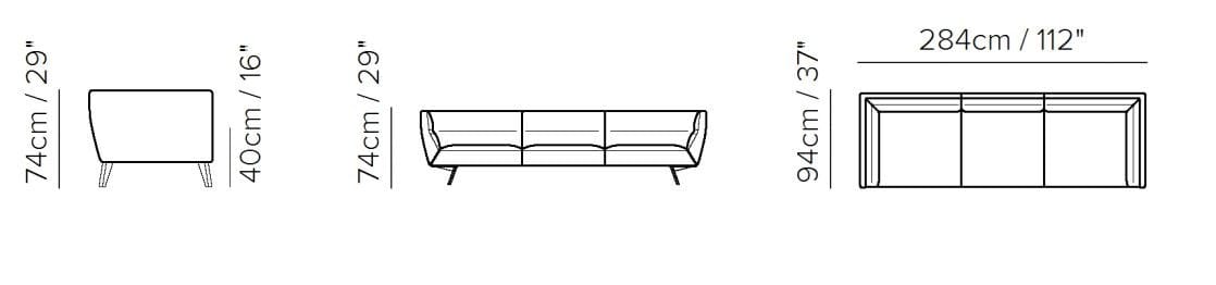 POSITANO | Fabric sofa Positano Collection By Natuzzi design Maurizio ...