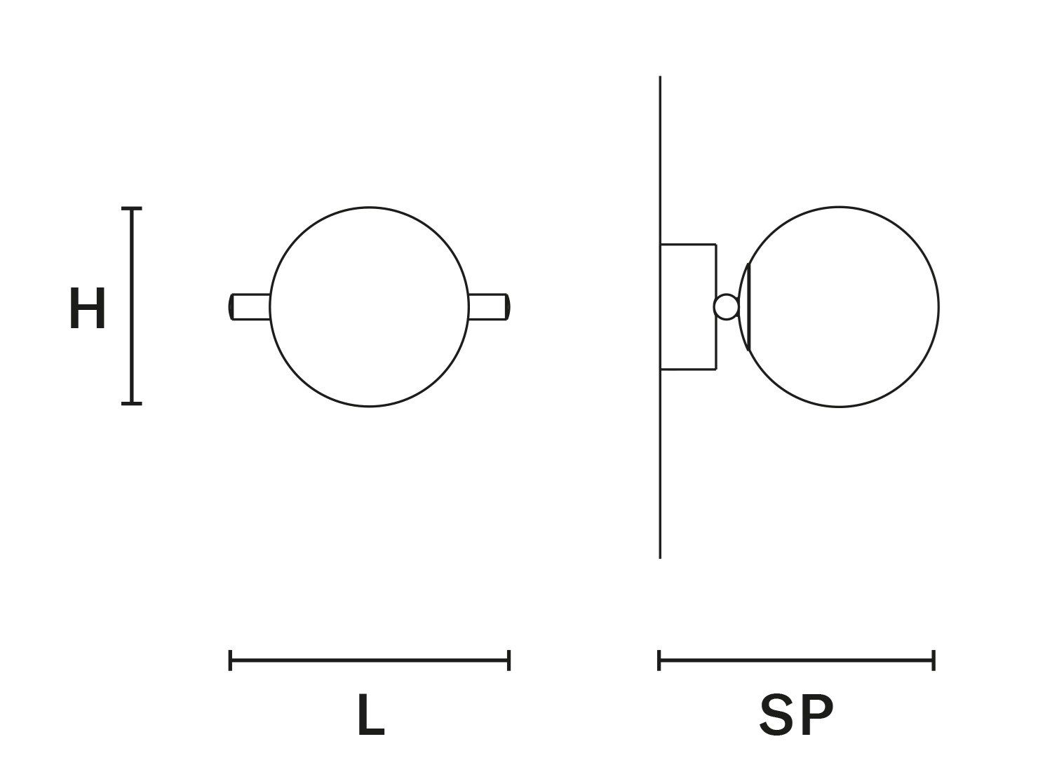 POSY A1 P Glass wall lamp By Masiero