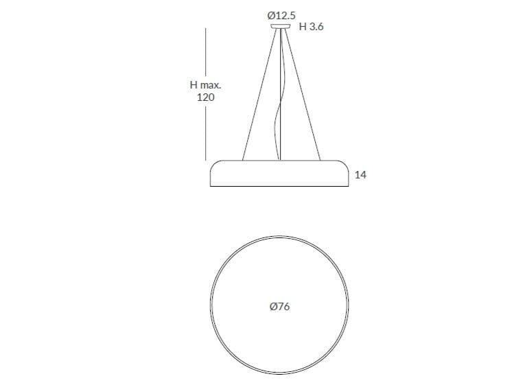 POT LED metal pendant lamp By Olé Lighting