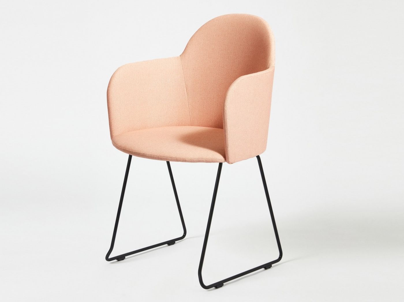 POTATO Sled base fabric chair with armrests By DESIGN BY THEM | design ...