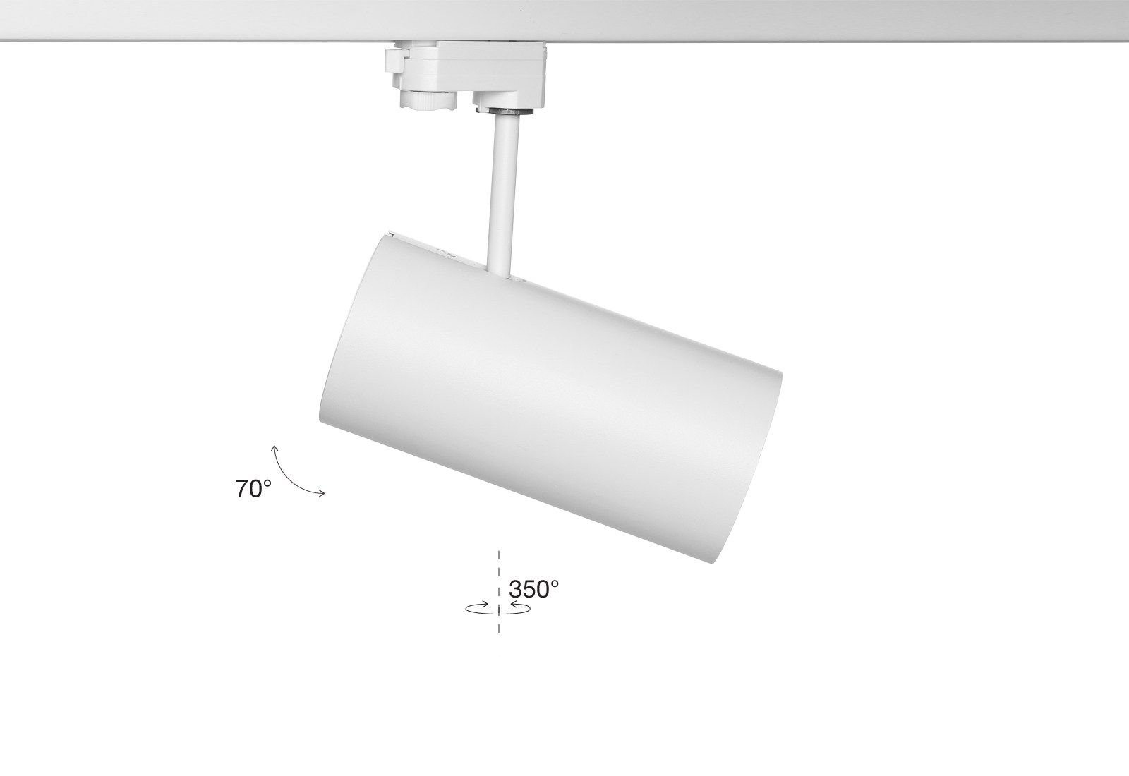 POUND LED powder coated aluminium track-Light By Linea Light Group