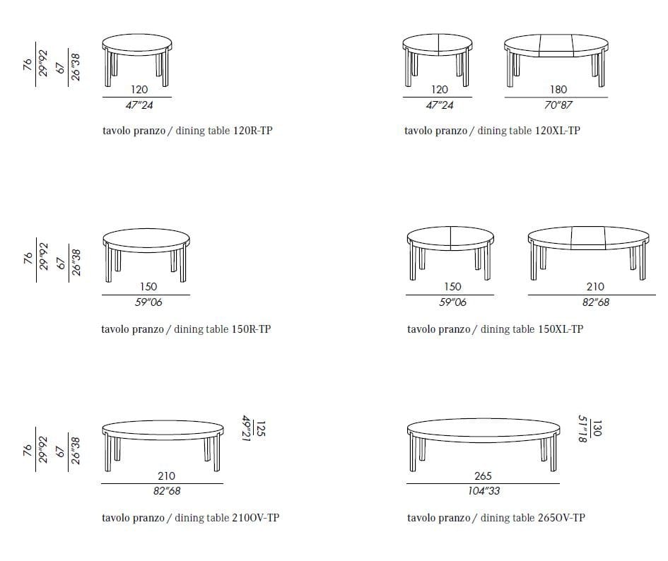 Extending dining table POWER By Meridiani