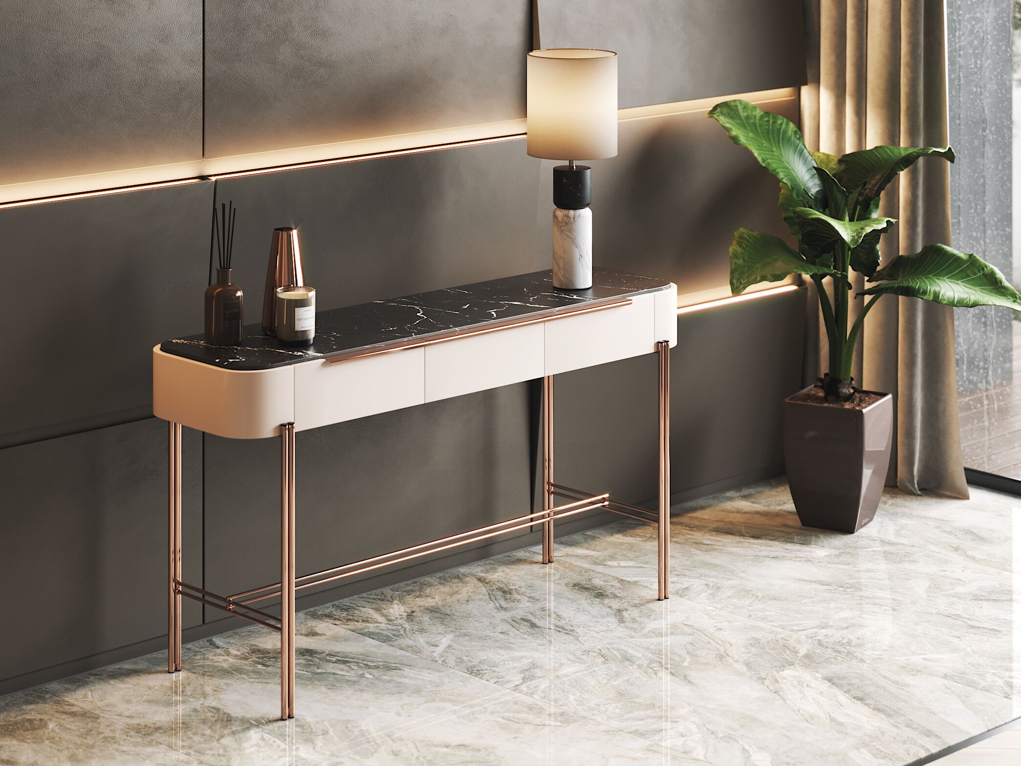 BAMBOO Console table By PRADDY