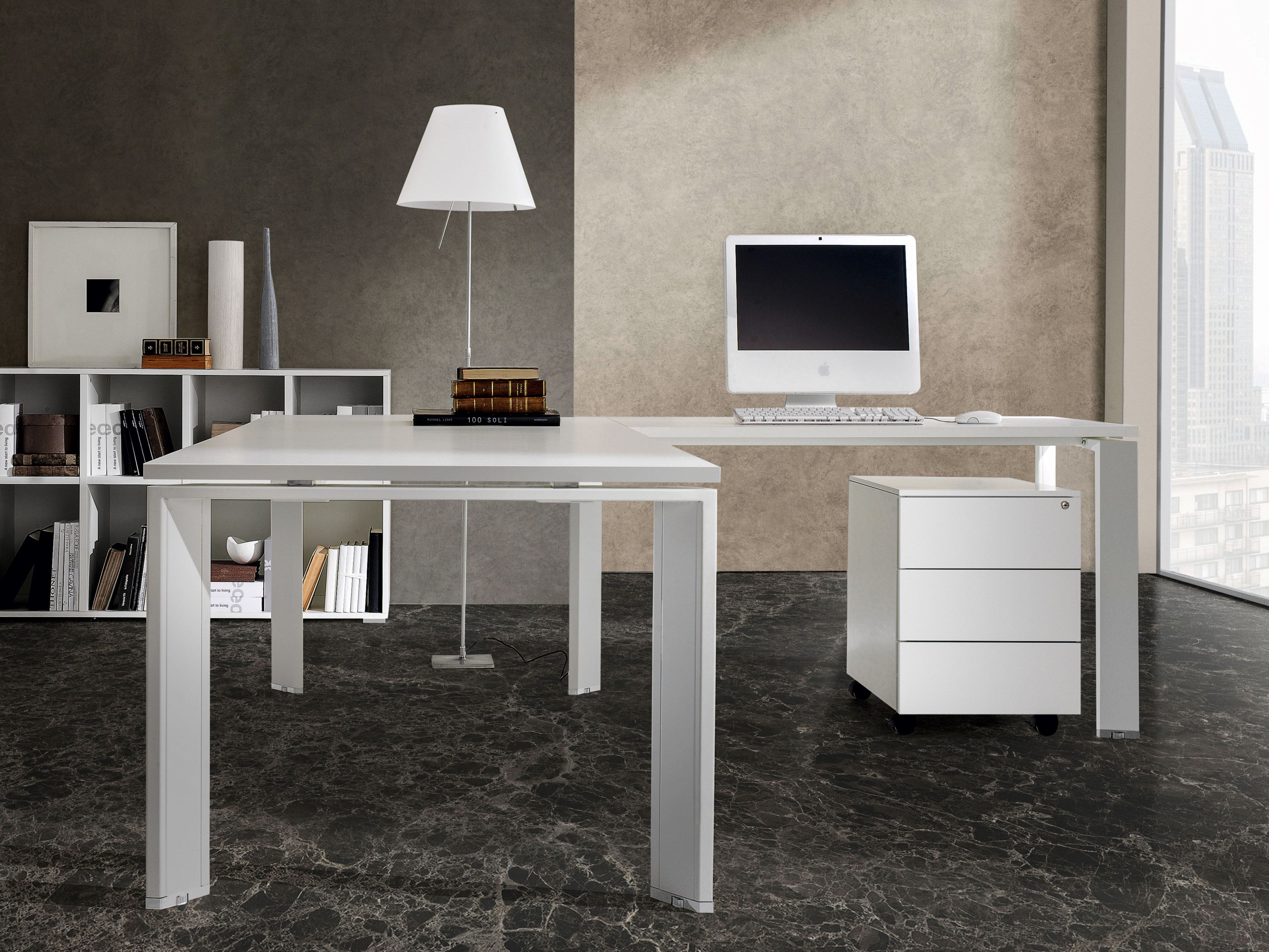 PRATIKO L-shaped office desk By IFT Office | design Nikolas Chachamis