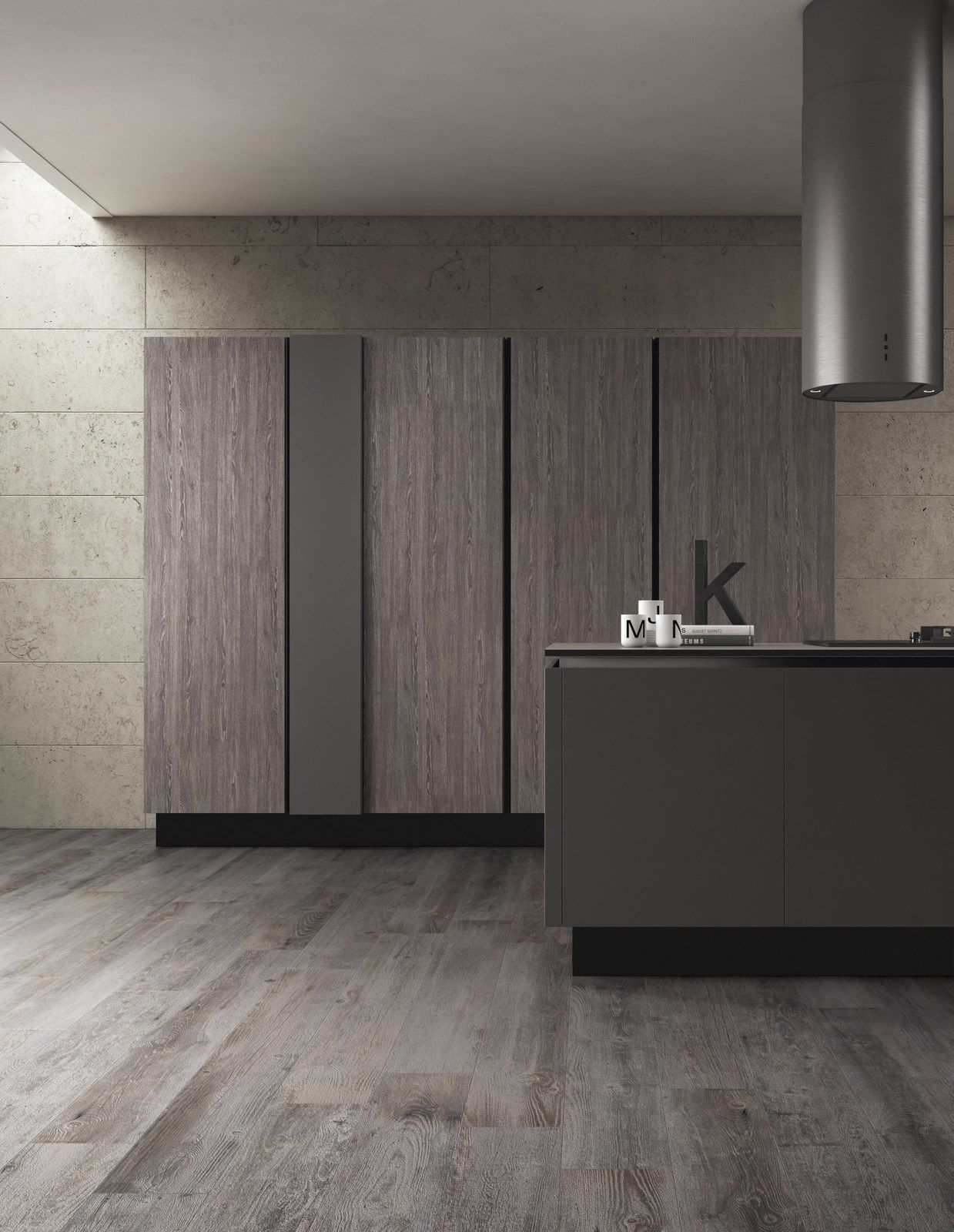 PRIMA | HPL kitchen HPL fitted kitchen with island By Floritelli Cucine