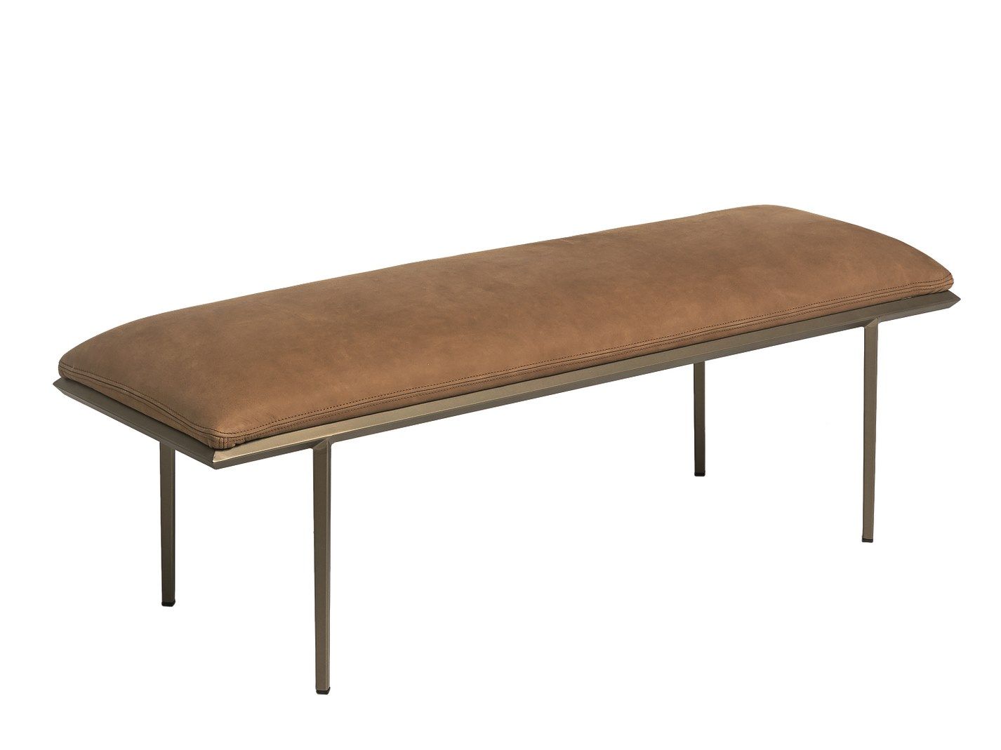 PRISM Upholstered leather bench By Shake