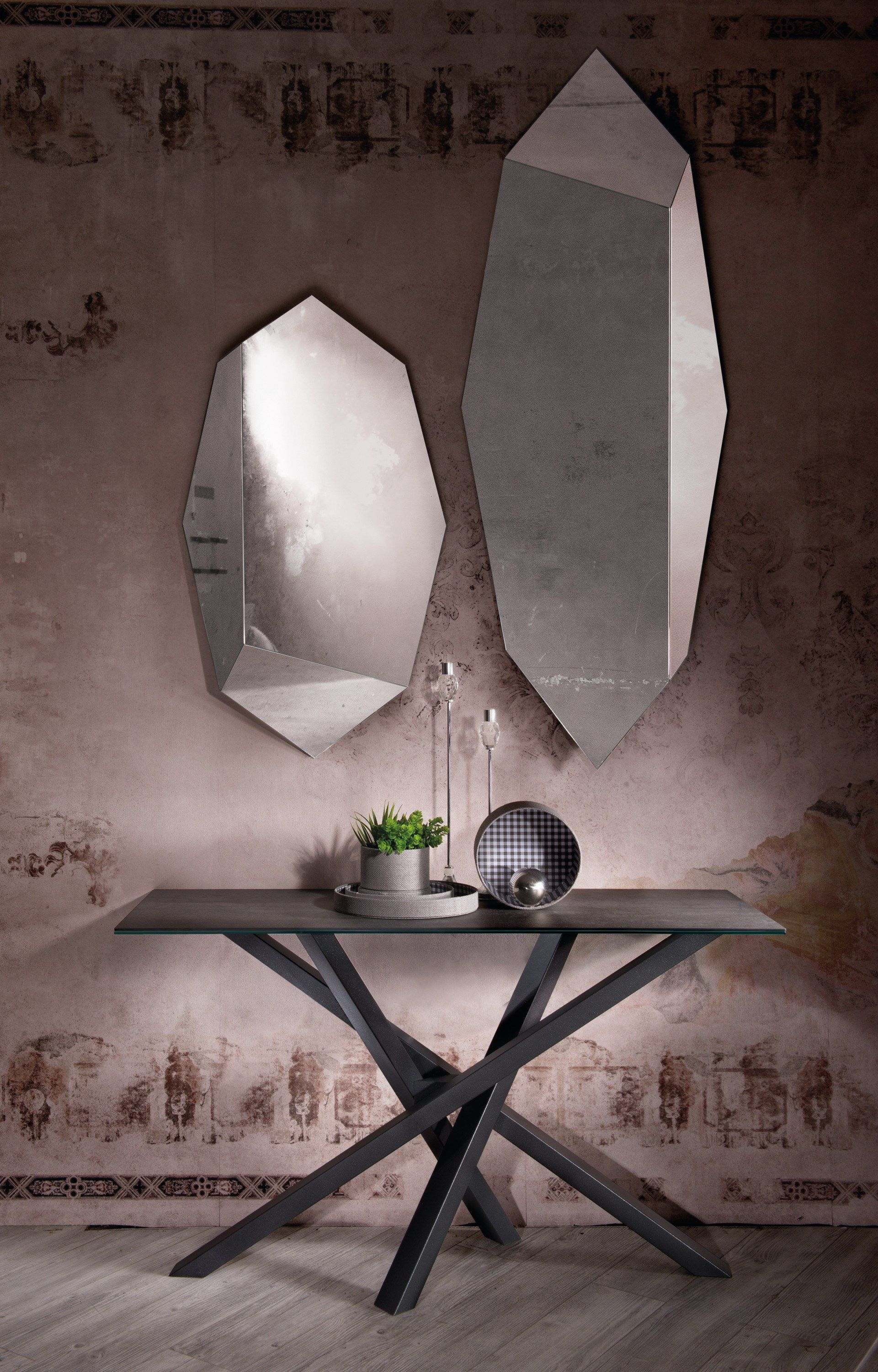 Wall-mounted mirror PRISMA By RIFLESSI