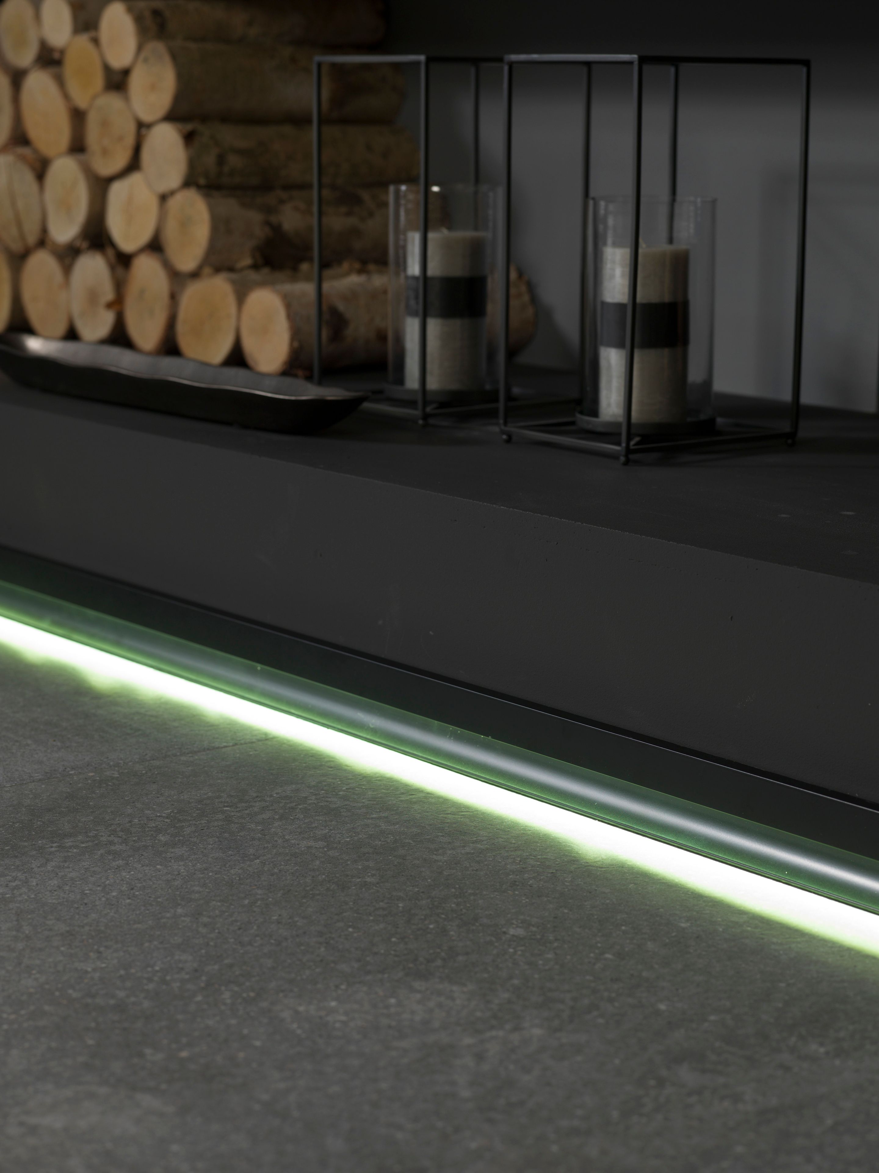 LED Anodized aluminium Skirting board PRO-SKIRTING LED By Porcelanosa