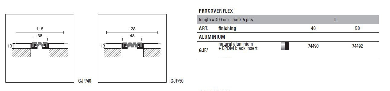 Joint pour sol PROCOVER GJF Collection Cerfix® Procover By PROFILPAS