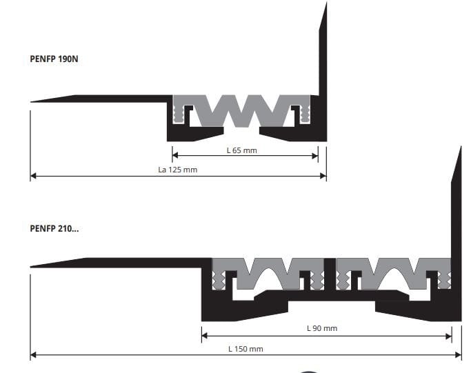 PROEXPAN 210 Synthetic rubber Structural joint By PROGRESS PROFILES