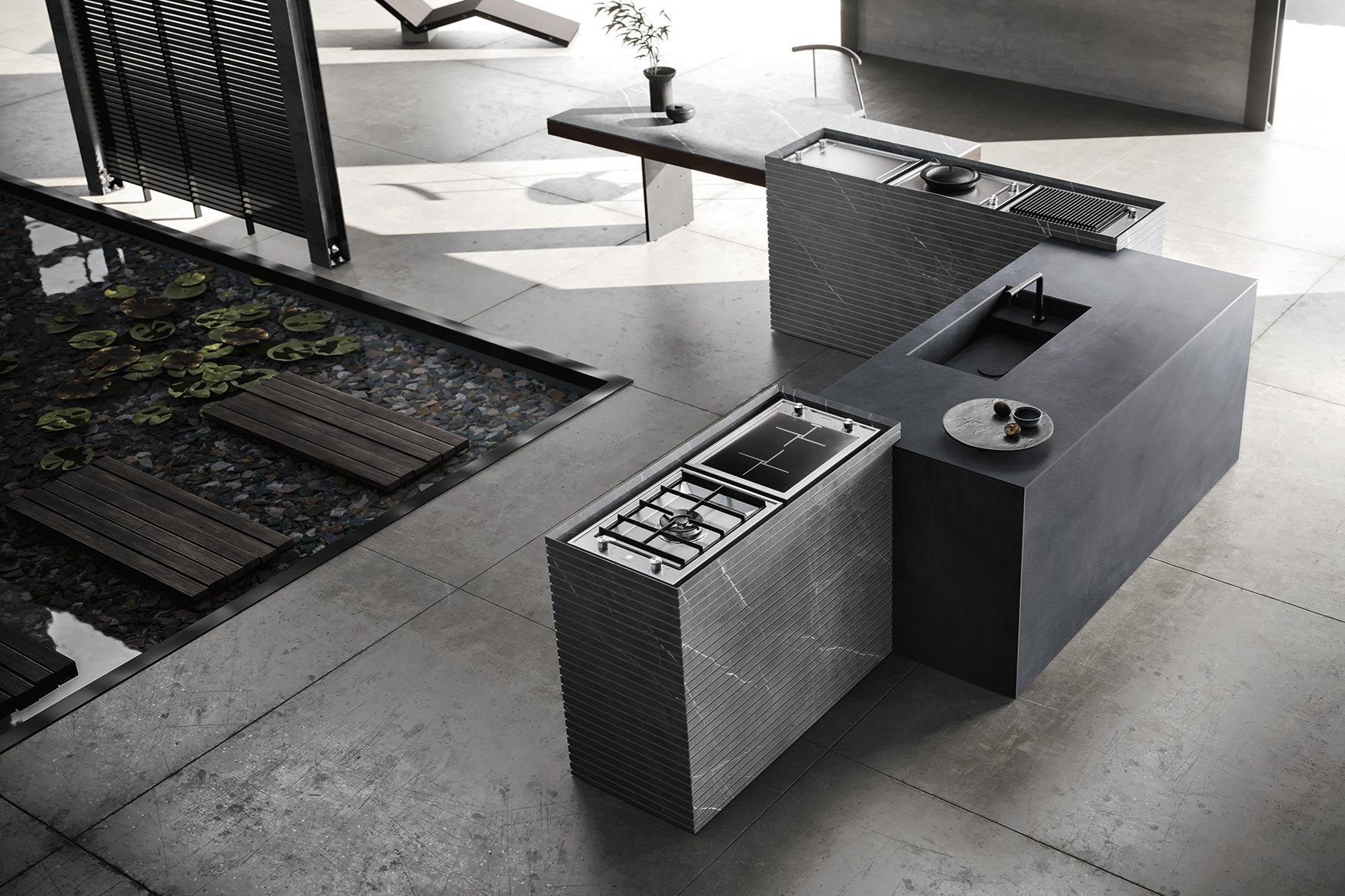 PROJECT 02 outdoor kitchen By MODULNOVA design Carlo Presotto, Andrea ...