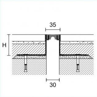 PROJOINT DIL PBE Aluminium Flooring joint By PROFILPAS