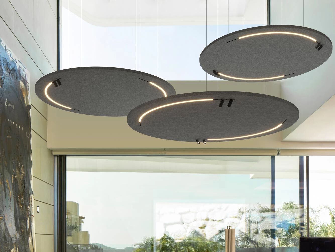 JUST BLACK ACOUSTIC Hanging acoustic panel By PROLICHT