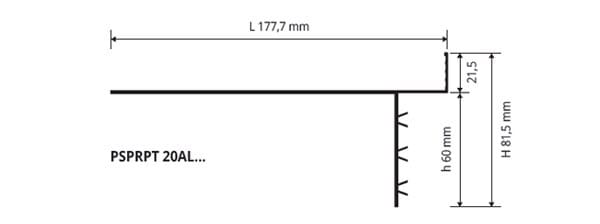 PROSUPPORT PROFILE T Profilé de finition pour sol By PROGRESS PROFILES