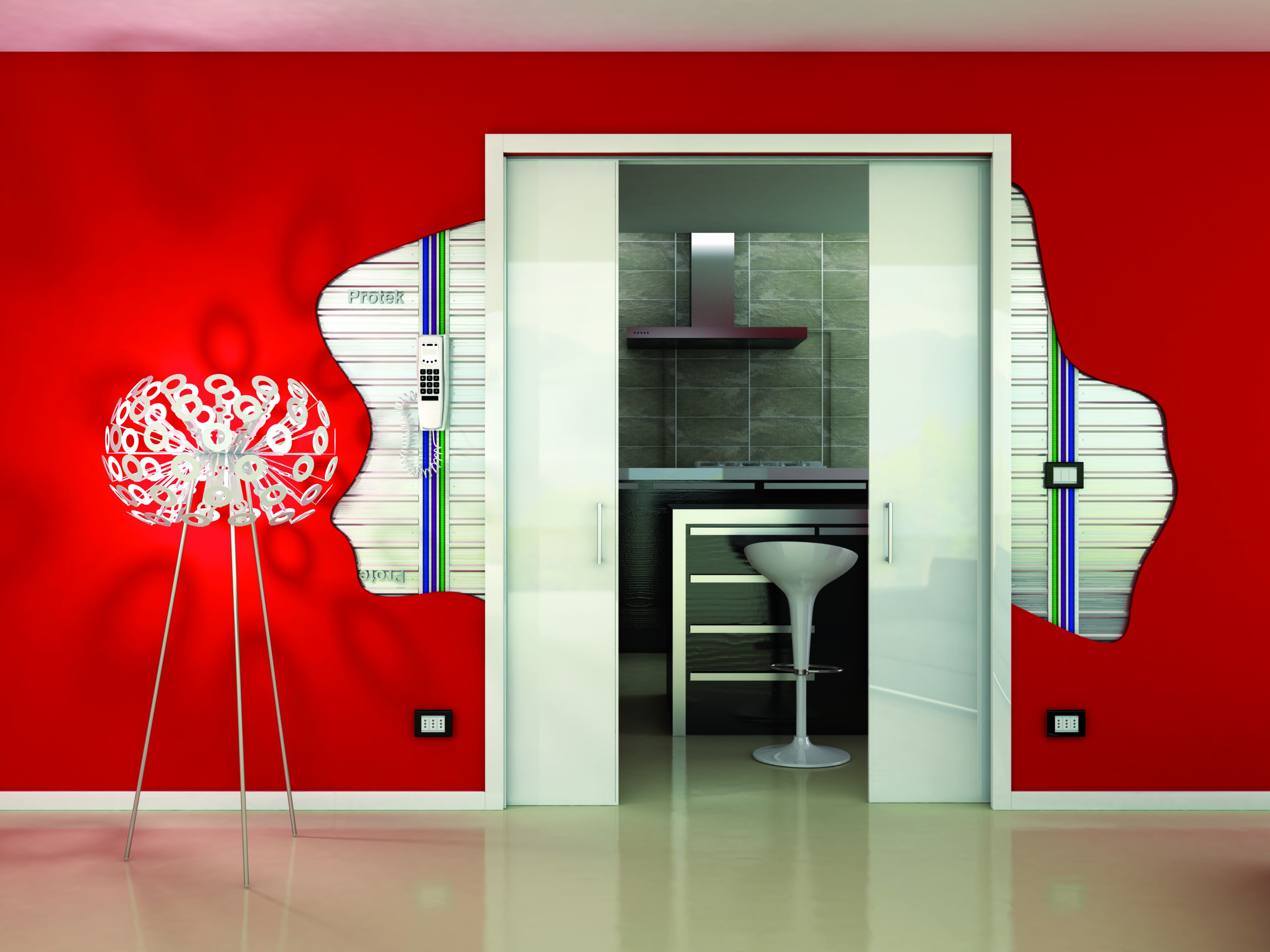 MAGIC BOX® CLASSIC ELEKTRO Controtelaio per porte scorrevoli con ...