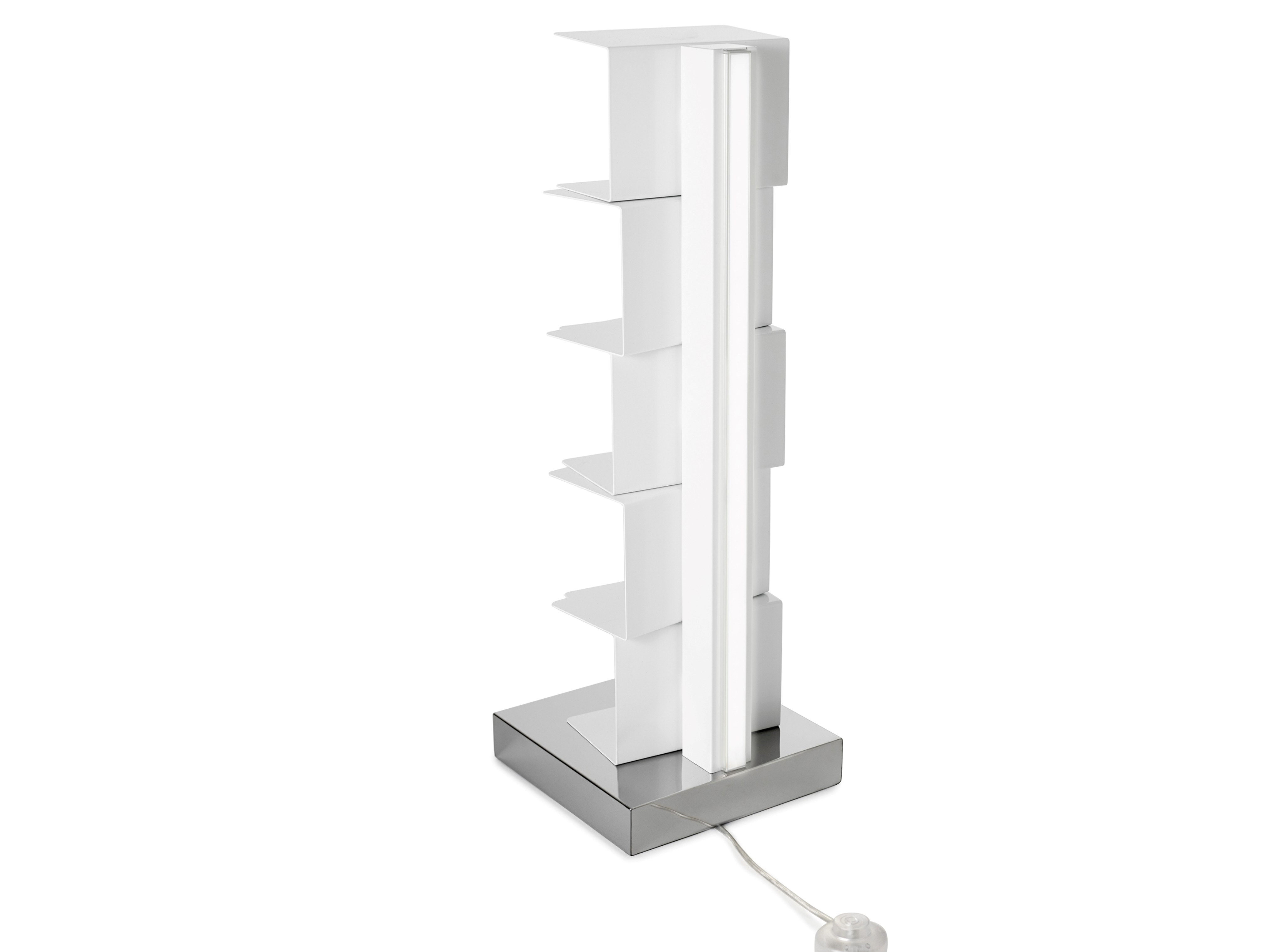 PTOLOMEO LUCE Freestanding bookcase with built-in lights By Opinion Ciatti