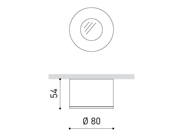 PUCK M LED ceiling aluminium spotlight By Arkoslight | design Rubén Saldaña